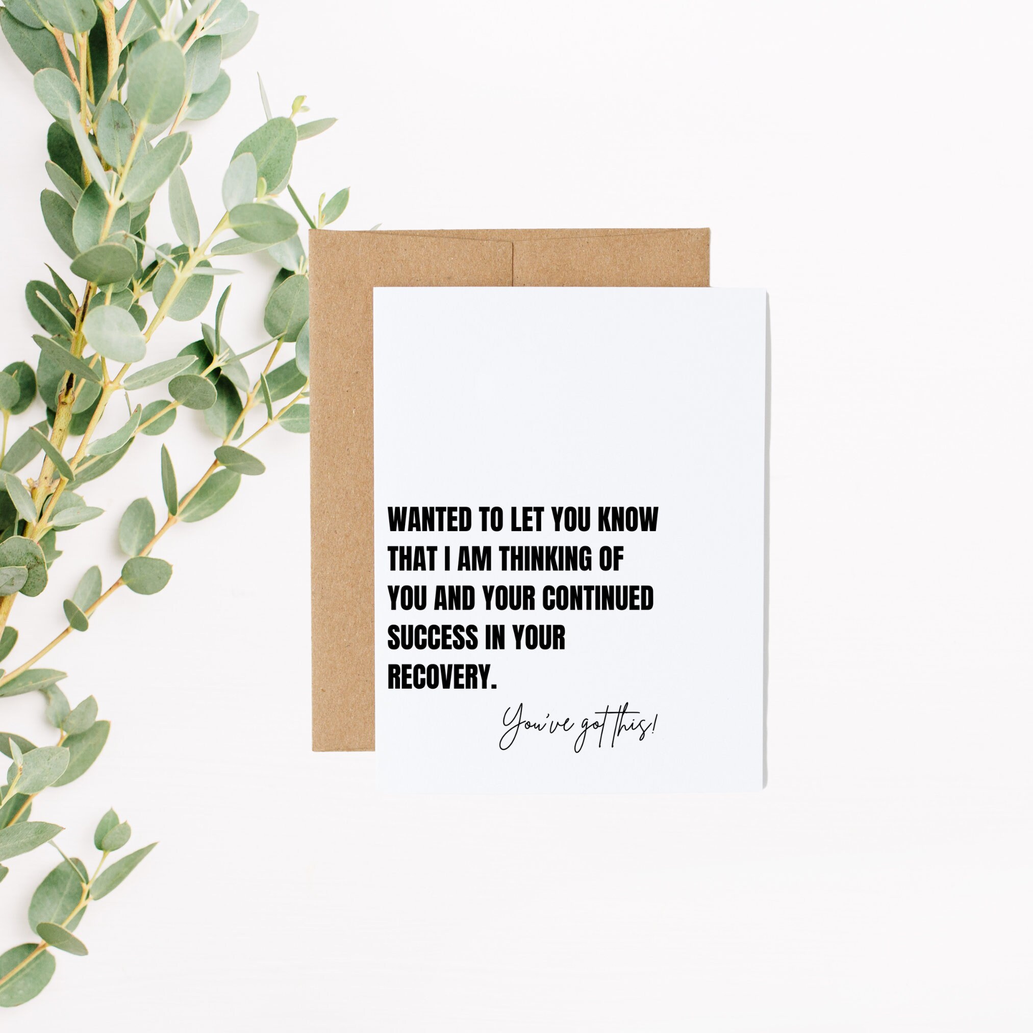 Recovery is a Journey Card | Sobriety Card| Recovery Card| Sober ...