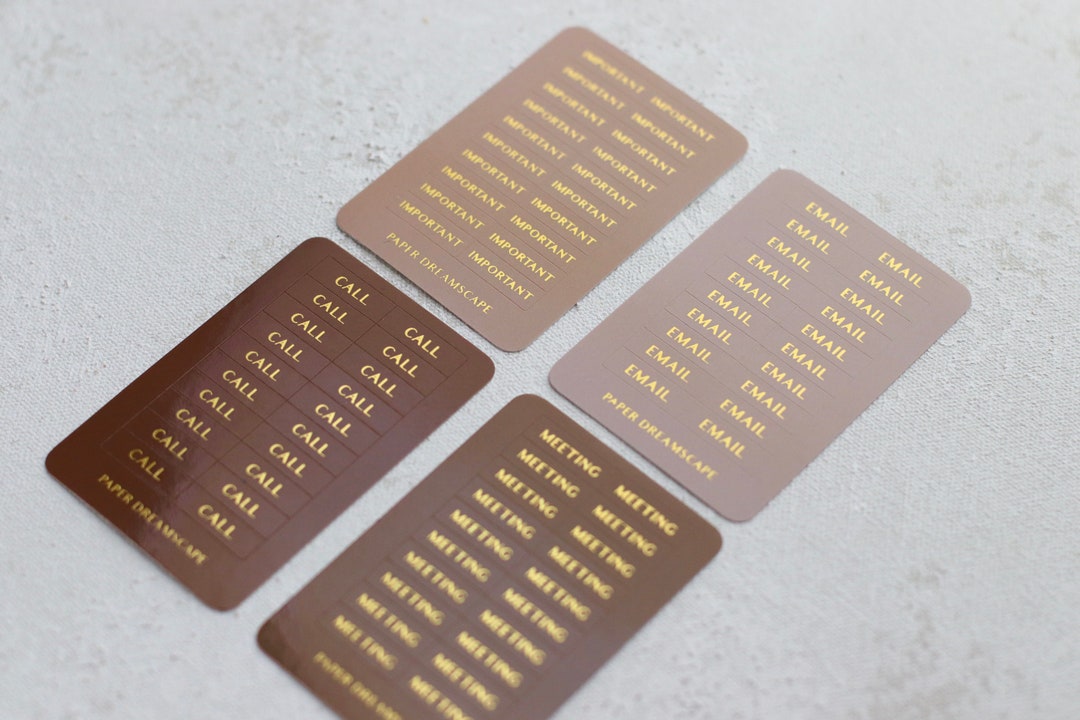 Work Planner Stickers - Foil (per Task) - Etsy