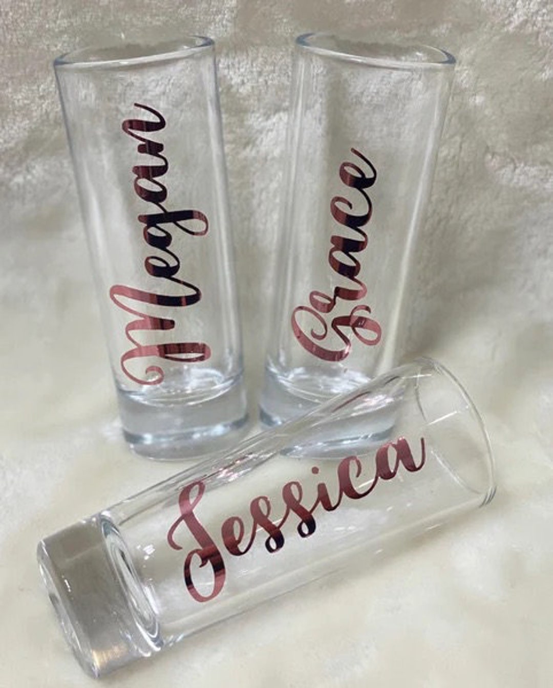 Personalized Shot Glasses Bachelorette Party Custom Shot Glasses Bridal ...