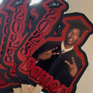 Graduation Fan 2024 Graduate Hand Fan Custom Fans Any School Grade Grad ...
