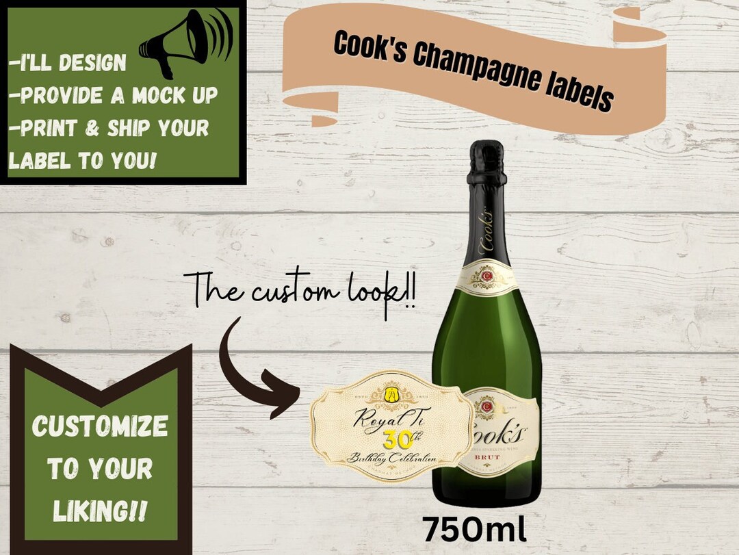 Your Drink Personalized Labels | Custom Look | Special Occasion Gift ...