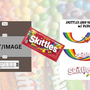 BLANK 2.17oz Skittles Template | DIY Template | Canva Friendly ...