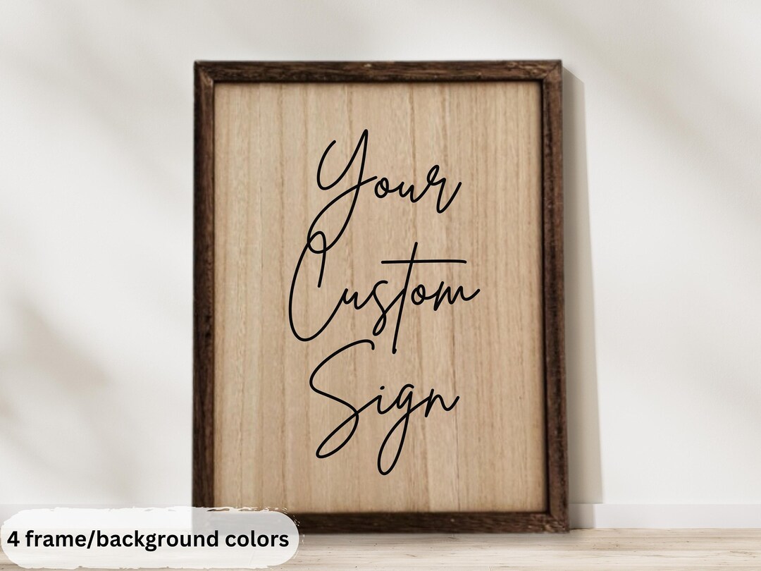 Create Your Own Custom Wood Quote Sign Personalize Gift Custom Sign ...