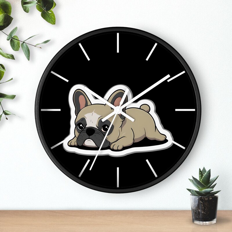 French Bulldog Clock - Etsy