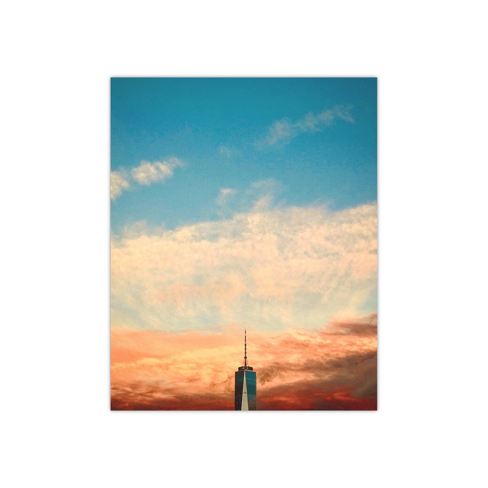 Sunset Over One World Trade Center - New York City - Satin Fine Art ...