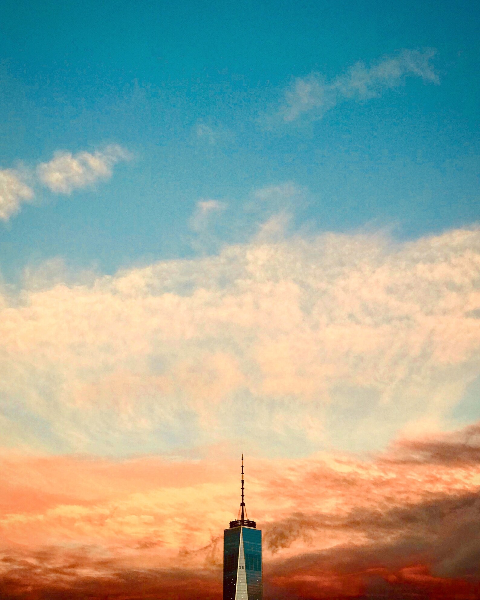 Sunset Over One World Trade Center - New York City - Satin Fine Art ...