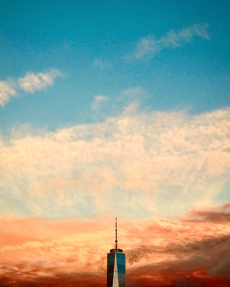 Sunset Over One World Trade Center - New York City - Satin Fine Art ...