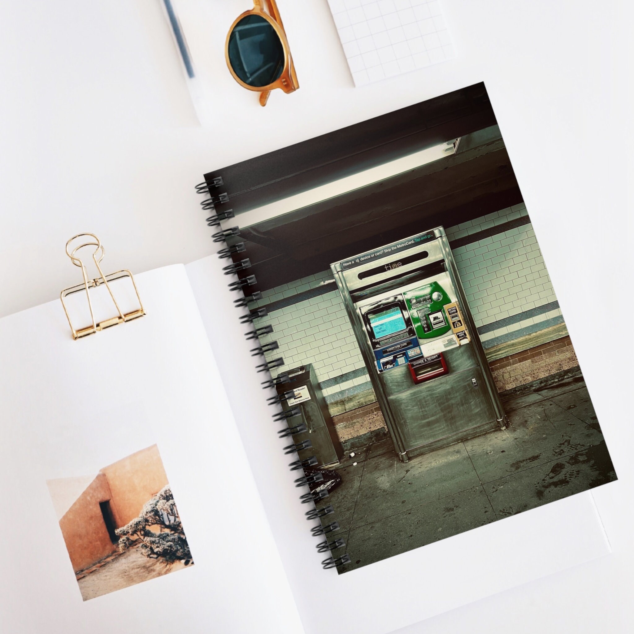 New York City MTA Metro Card Machine Spiral Notebook - Ruled Line - Etsy