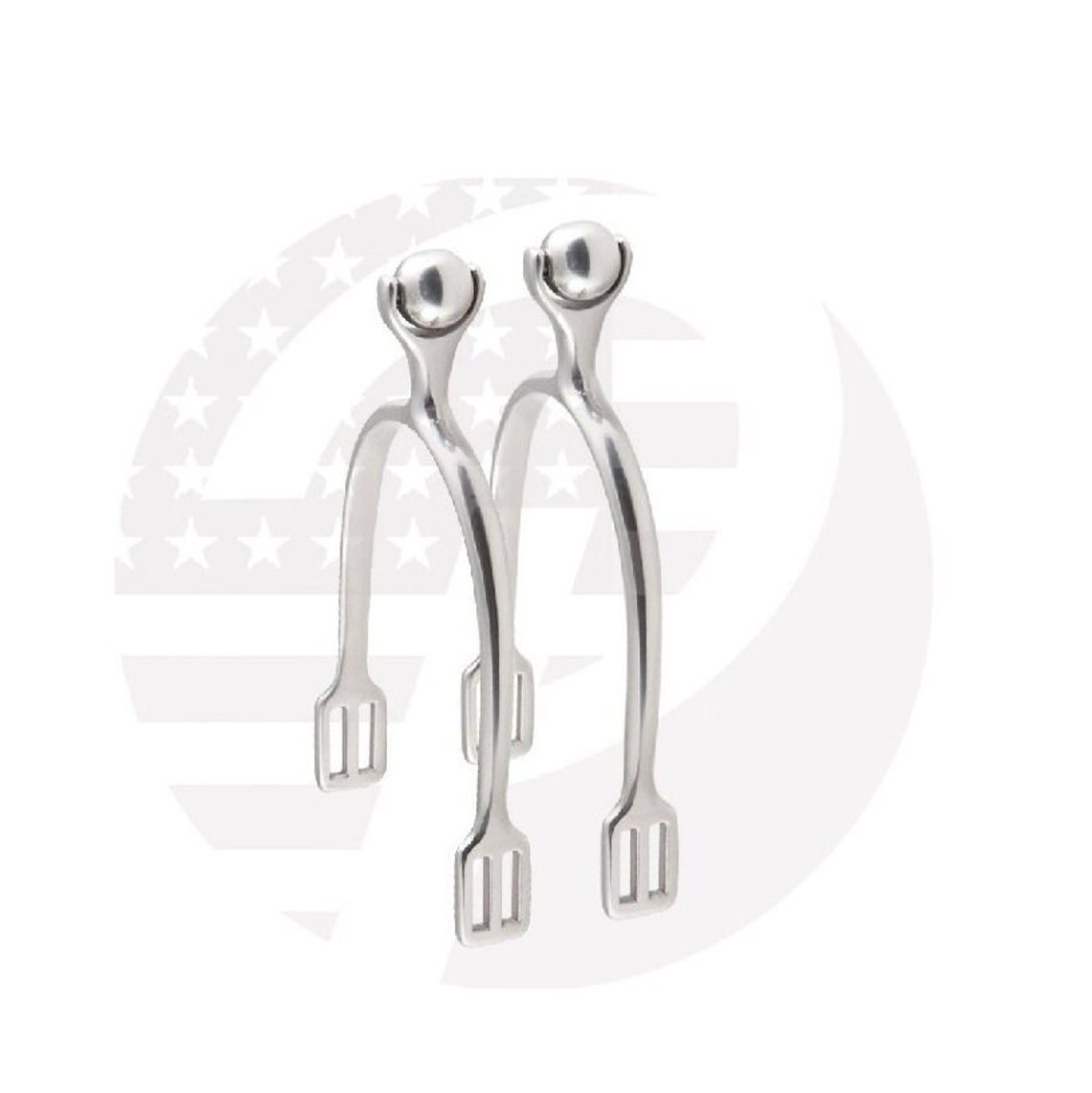 Horse Spurs Silver dull Polish Horse Riding Spur Light Weight Roller ...