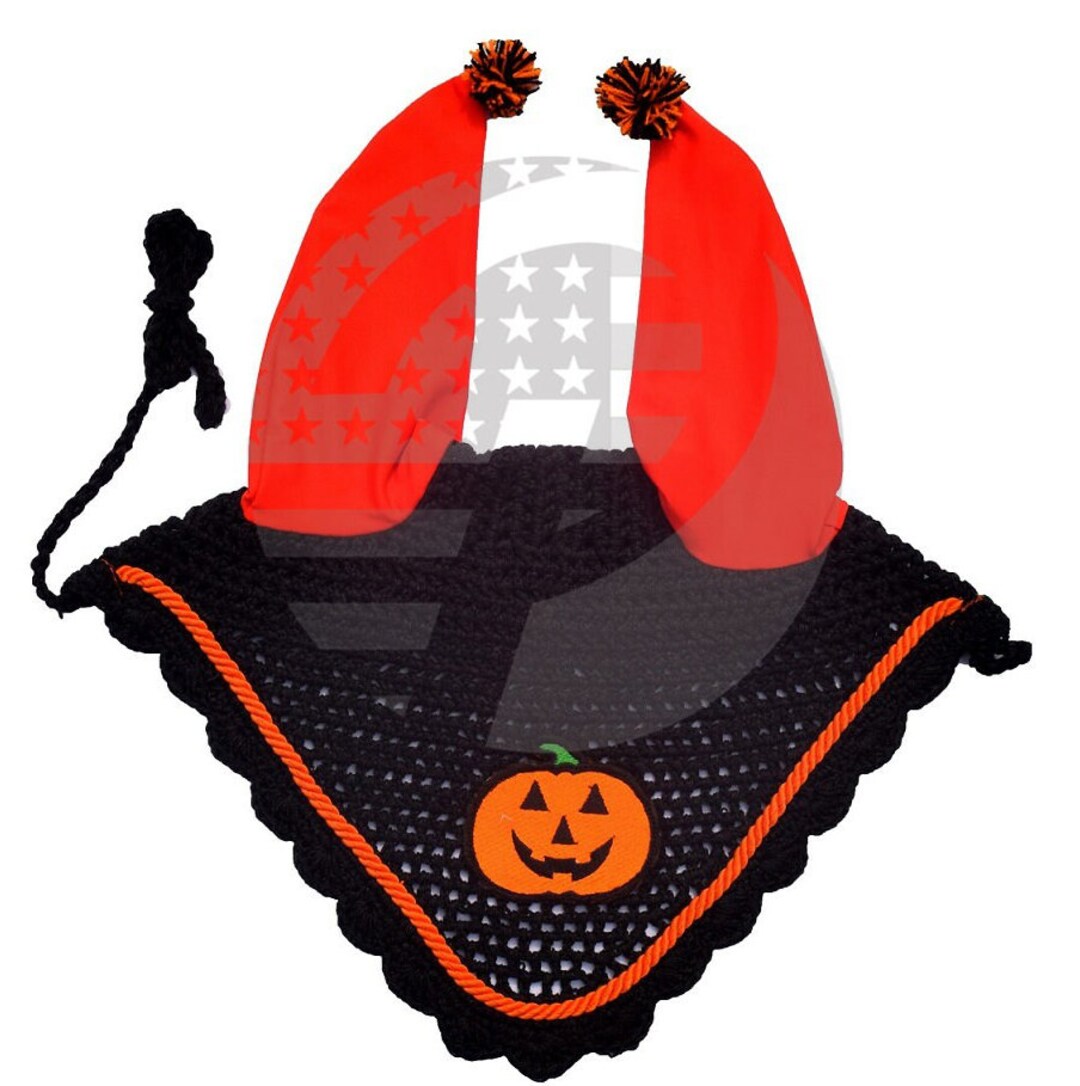 Halloween Horse Fly Bonnet Veil Mask Costume Fancy Wear for Horse Pony ...