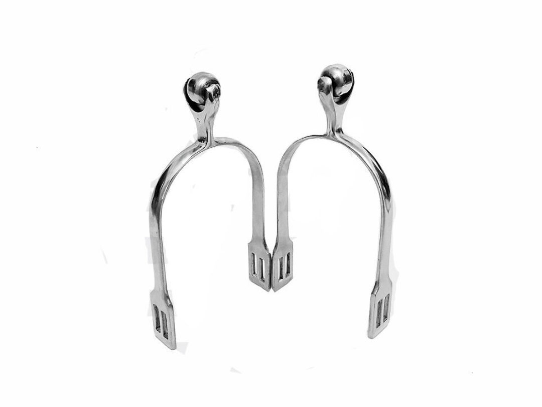 Silver Polish Horse Spurs: Lightweight Roller Ball Riding Spurs - Etsy