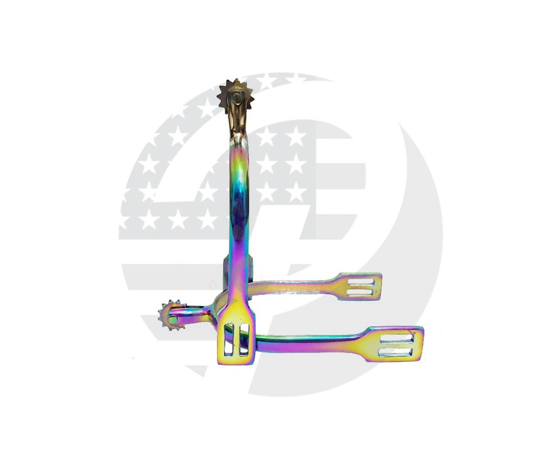 Rainbow Horse Spurs Horse Riding Spurs Light Weight Roller Wheel Spurs ...