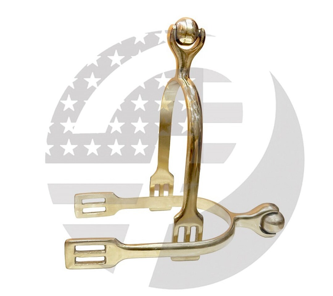 Golden Horse Spurs: Lightweight Stainless Steel Roller Ball Riding ...
