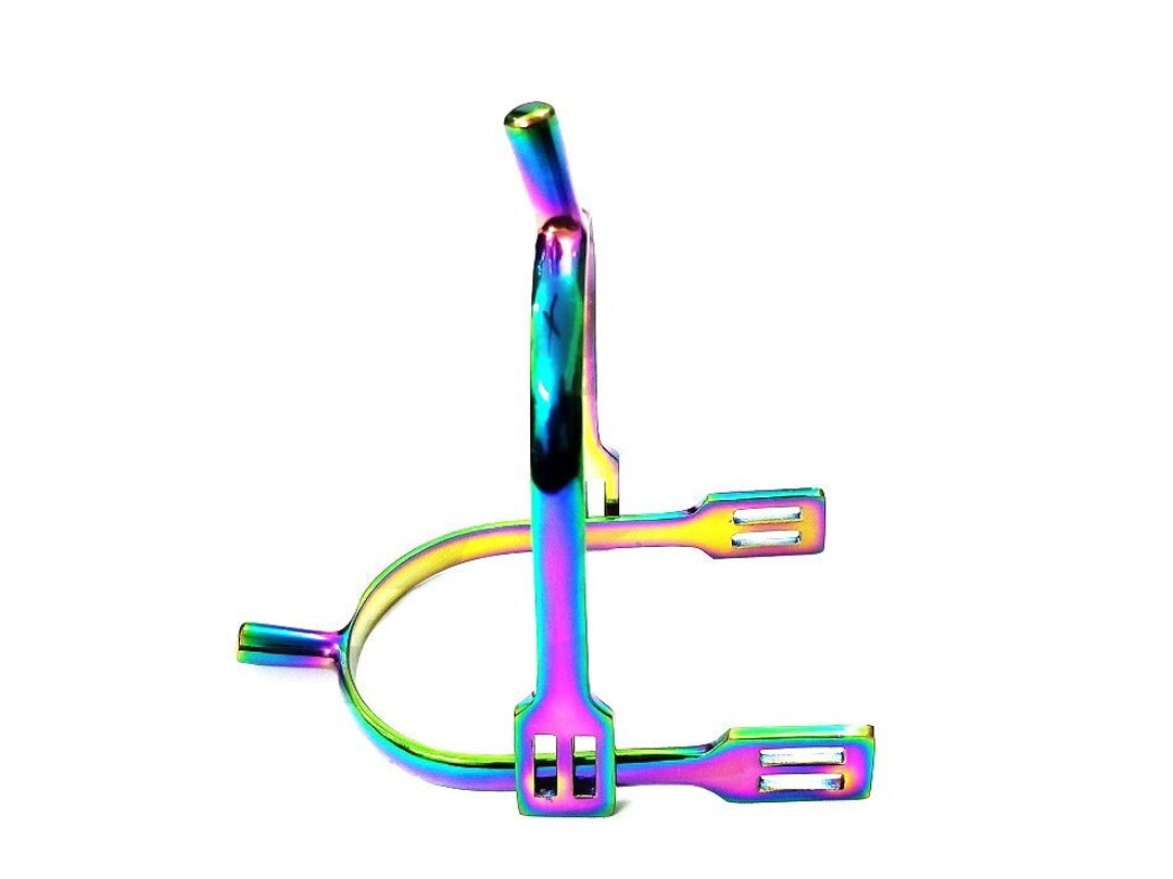 Rainbow Multi Color Stainless Steel Horse Riding Spurs - Etsy