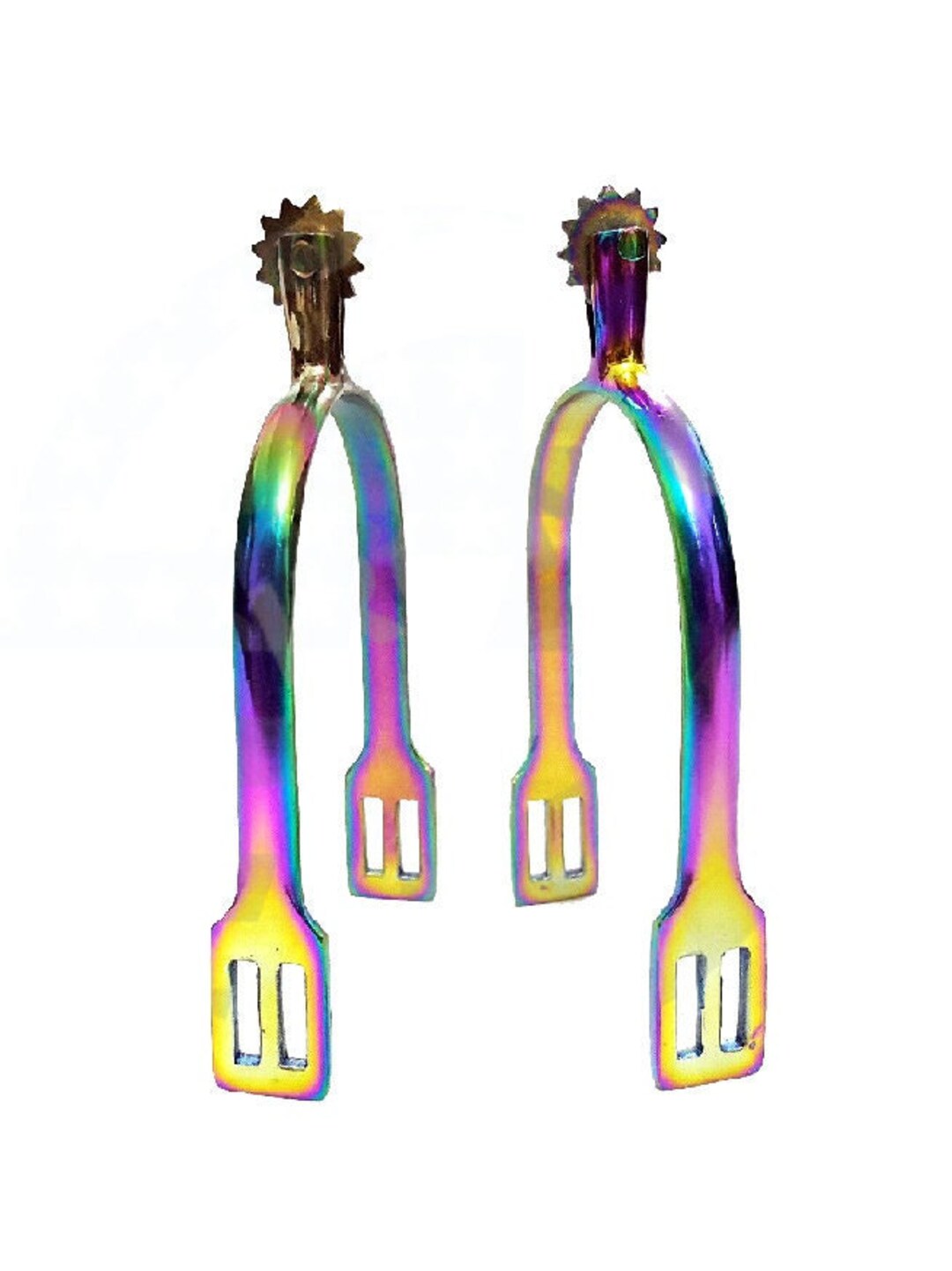 Rainbow Horse Spurs Horse Riding Spurs Light Weight Roller Wheel Spurs ...
