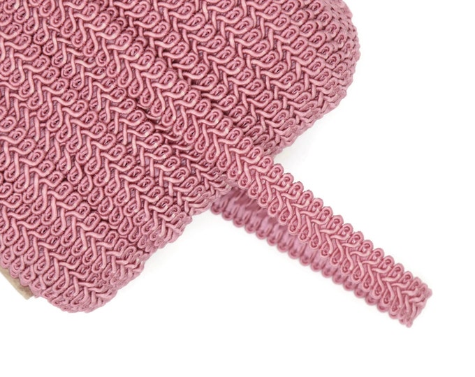 5 Yards 1/2" Hot Pink Gimp Braided Trim, Gimp Braid, Braided Cord ...