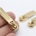 Shiny Gold Plated Zipper Pull 5 Zipper Cover With Metal Gear - Etsy