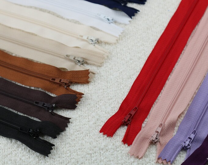 Metal Zipper Tip#5 Ocean | 1pack of 5pcs | 6 Inch-40 Inch Size & 3 ...