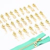 Gold Zipper Pull, Size 5, Zipper Cover With Metal Gear Zipper Head for ...