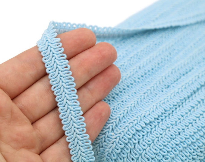 5 Yards 1/4" Navy Blue Braided Cord, Braided Gimp Trim, Scroll Braid ...