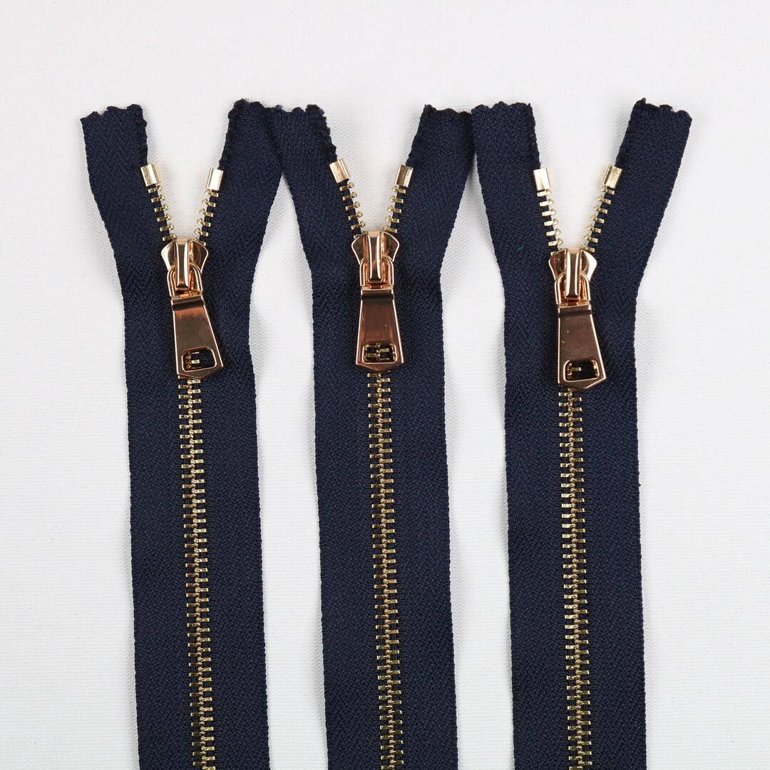 Metal Zipper Tip#5 Navy Blue | 1pack of 5pcs | 6 Inch-40 Inch Size & 3 ...