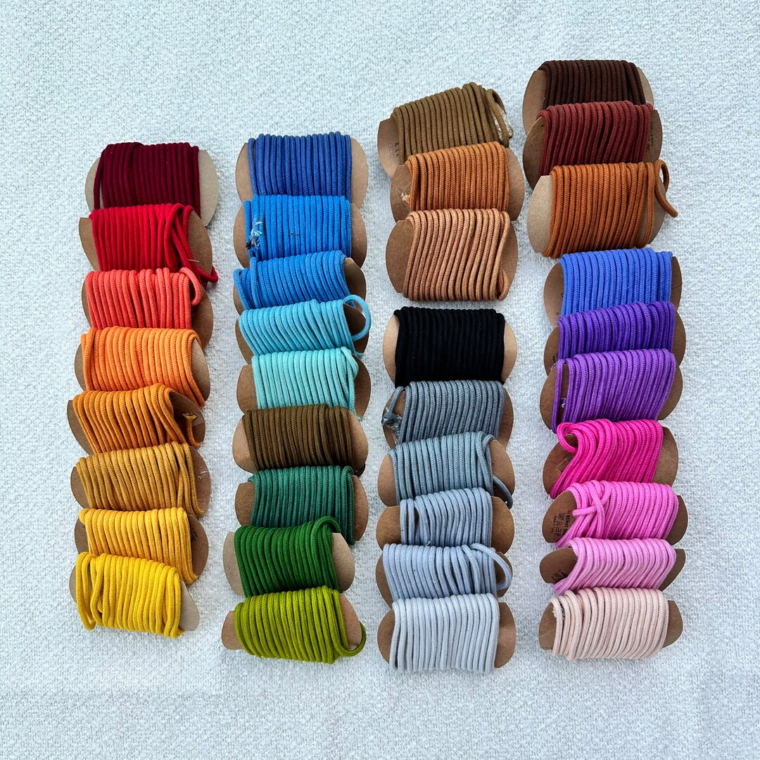 3/16 Inches 5mm Cotton Cord, Braided Cotton Cording, Available in 50 ...