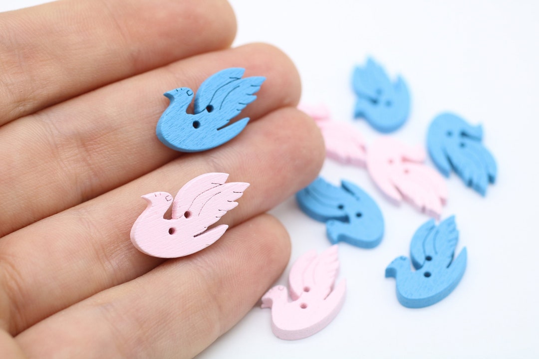 Goose Kids Buttons, Boy/girl Buttons, Laser Engraved, Wooden Buttons ...