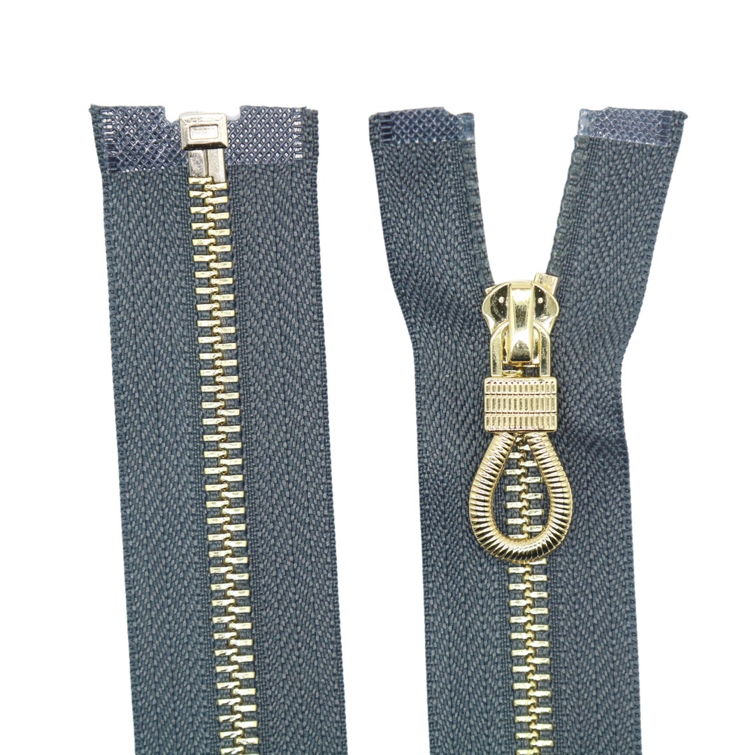 Tip#5 Metal Zipper Gold Teeth | Gray | 4 Inch-29.5 Inch Size |fashion ...