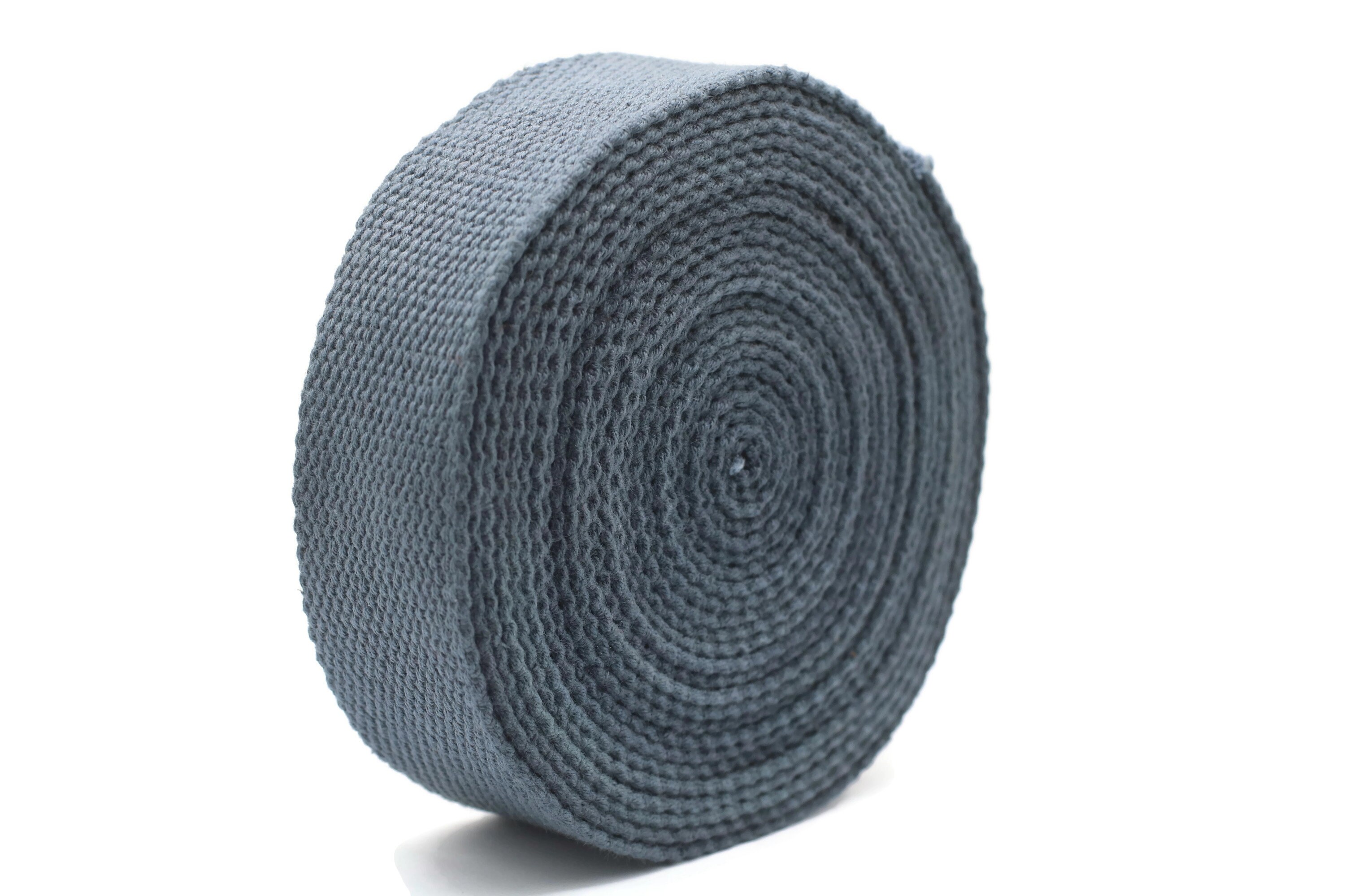 Cotton Webbing 25mm, 32mm, 38mm Slate Gray Webbing by the Yard, Webbing ...