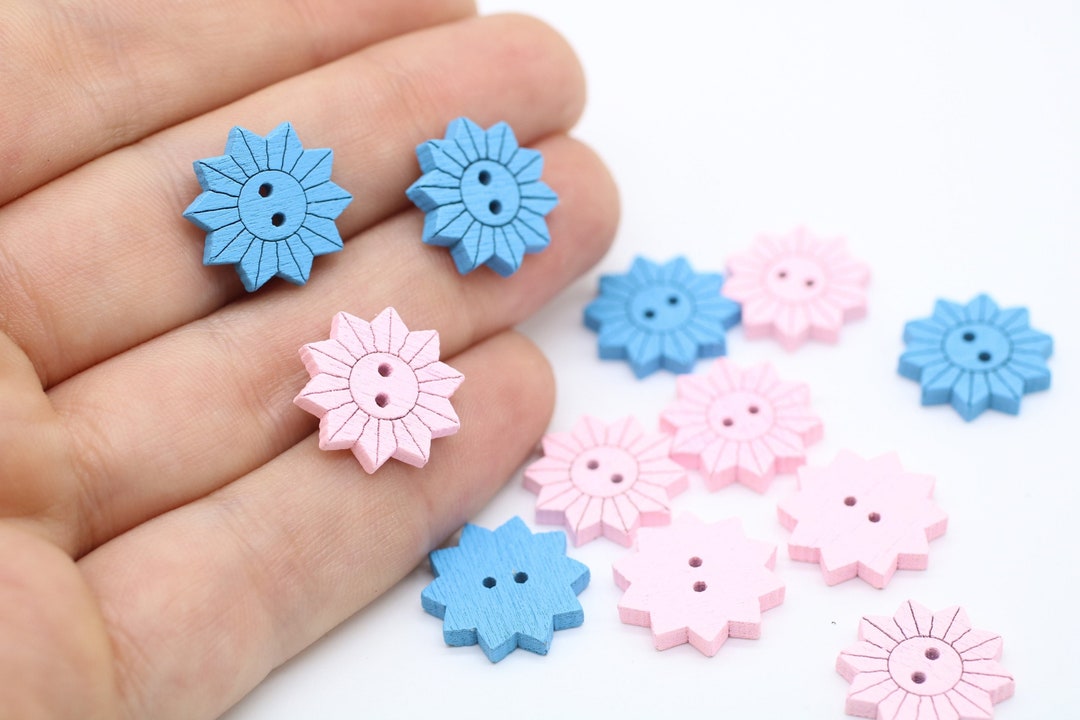 Sun Wood Buttons, Boy/girl Buttons, Laser Engraved, Colorful Buttons ...