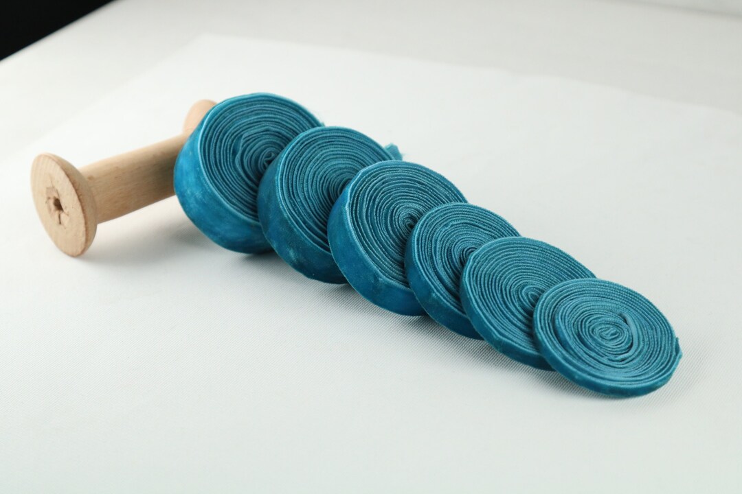 Admiral Blue Velvet Ribbon, Luxury Premium Quality, Spool Velvet Ribbon ...