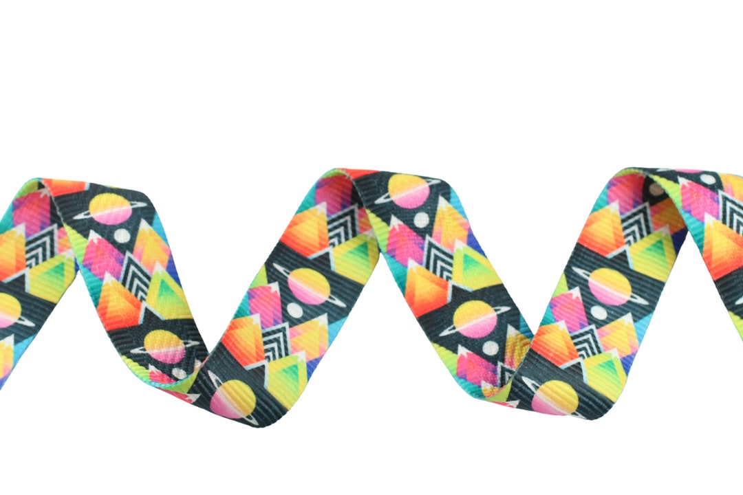 Futuristic Saturn Planet Webbing, 2 Inches Canvas Webbing, 50mm ...