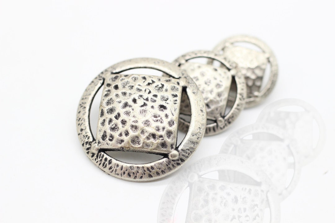 Antique Silver Metal Buttons, Metal Buttons,antique Silver Buttons,for ...