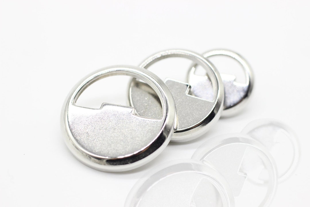 Class Metal Buttons, Silver Metal Buttons, Silver Button, Round Buttons ...