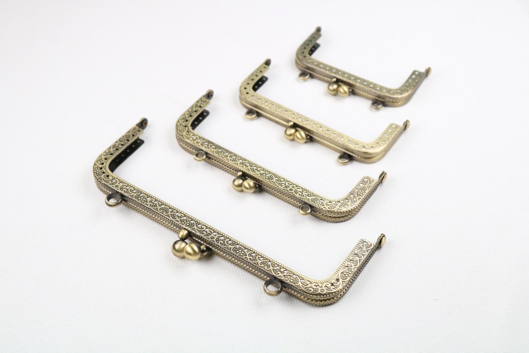 Rectangle Purse Frame, Bronze, Holes Purse Frame, Sewing Handbag, Bag ...