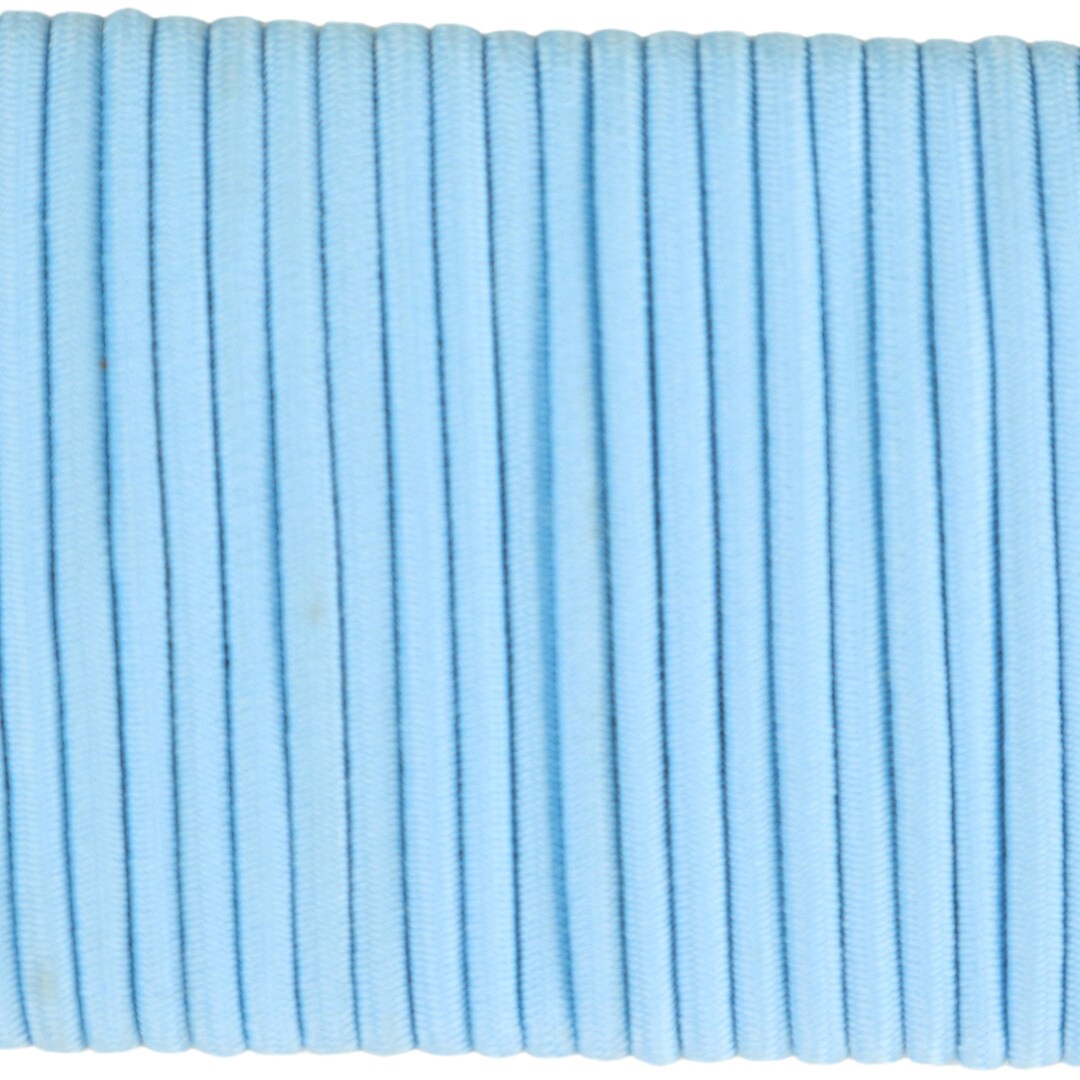 4mm Elastic Cord, Baby Blue, Round Stretch Cord, Sewing Supplies ...