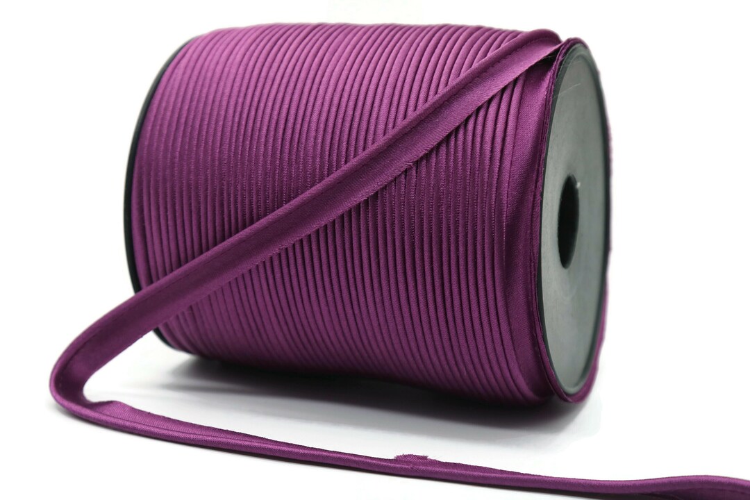 Purple Satin Piping Trim, Available in 25 Colors, Edge Trim, Cord Trim ...