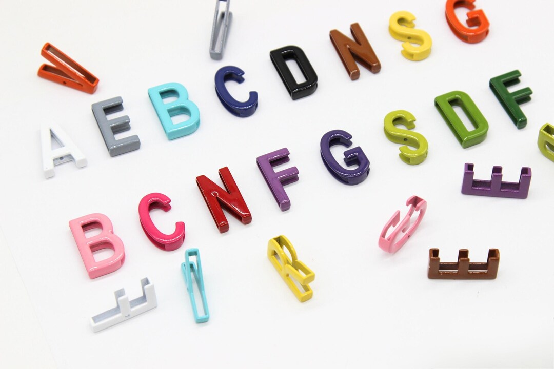 Sliding Letters Buckle, A-Z Alphabet Buckle, Slide Alphabet Buckle ...