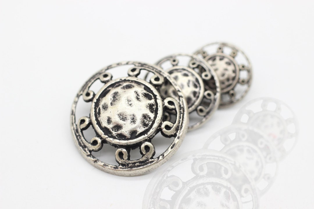 Antique Silver Metal Buttons, Metal Buttons,antique Silver Buttons,for ...