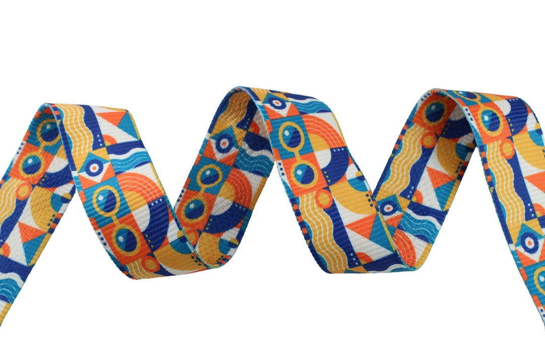 Summer Themed Multicolored Webbing, 2 Inches Canvas Webbing, 50mm ...