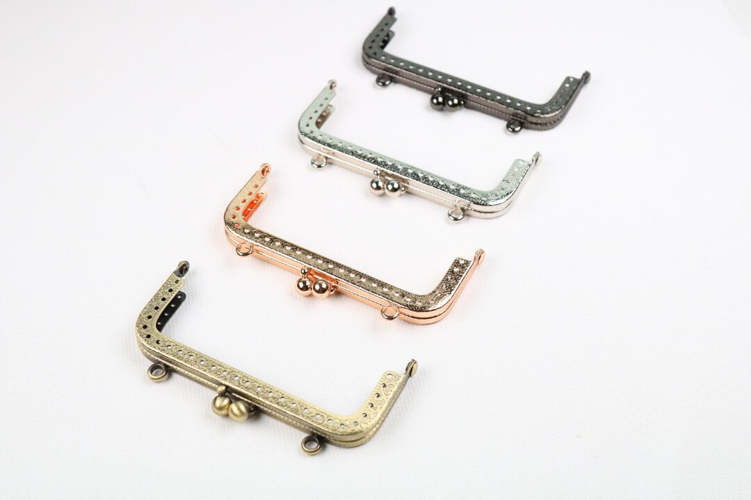 4.3 Inches Rectangle Purse Frame, Bronze, Holes Purse Frame, Sewing ...