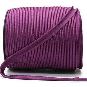 Purple Satin Piping Trim, Available in 25 Colors, Edge Trim, Cord Trim ...