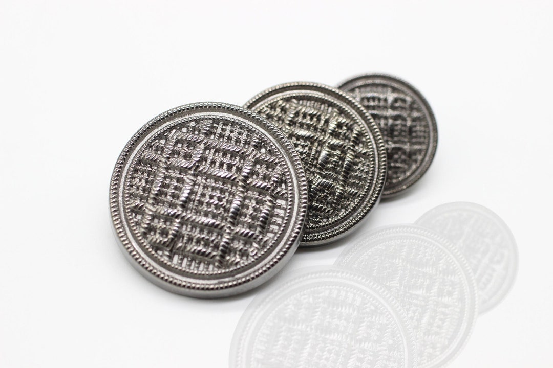 Black Metal Buttons, Weave Buttons, Metal Shank Buttons, for Your ...