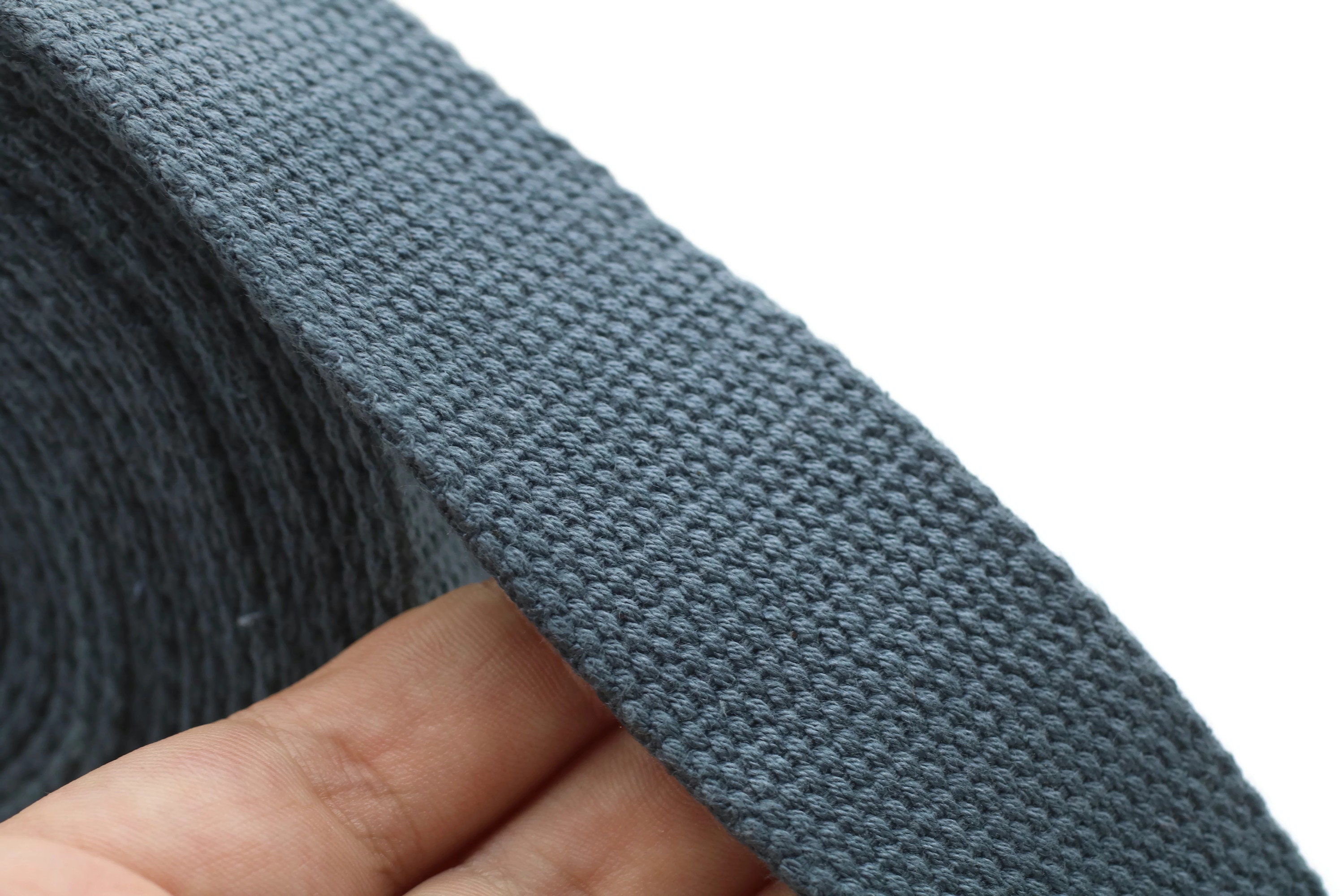 Cotton Webbing 25mm, 32mm, 38mm Slate Gray Webbing by the Yard, Webbing ...