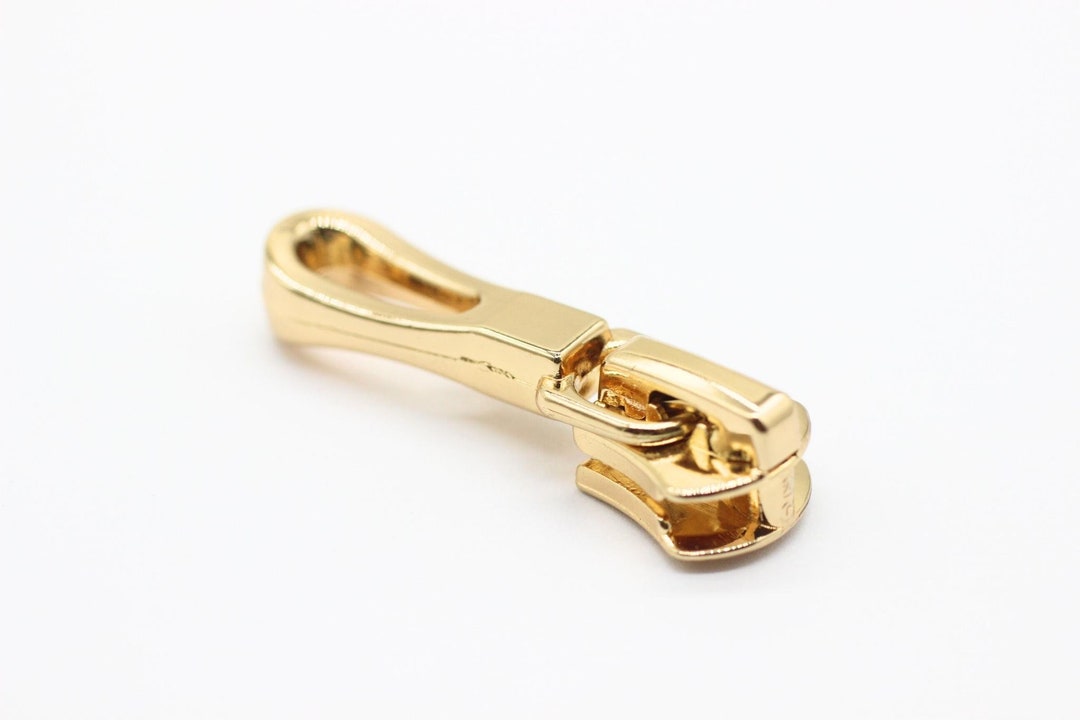 Gold Zipper Pull, Size 5, Zipper Cover With Metal Gear Zipper Head for ...