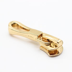 Gold Zipper Pull, Size 5, Zipper Cover With Metal Gear Zipper Head for ...