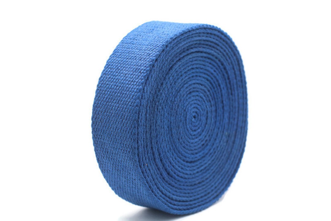 Cotton Webbing 25mm, 32mm, 38mm Royal Blue Webbing by the Yard, Webbing ...