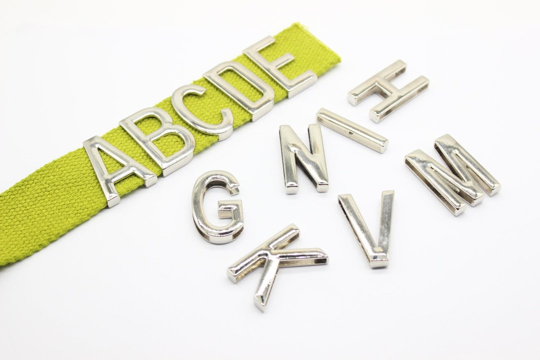Sliding Letters Buckle, A-Z Alphabet Buckle, Slide Alphabet Buckle ...