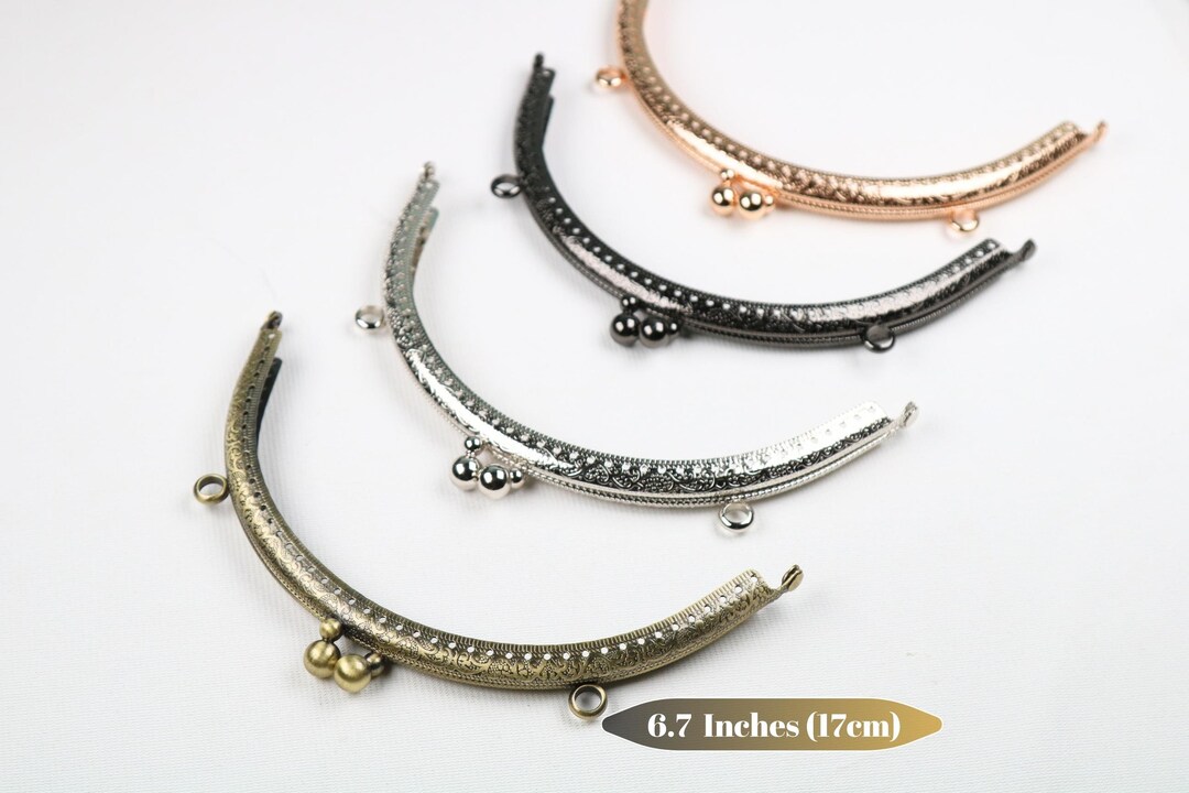 Metal Purse Frame, Nickel, Holes Purse Frame, Sewing Handbag, Bag ...