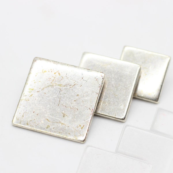 Silver Buttons - Etsy